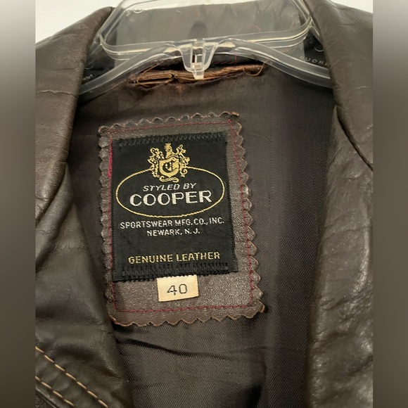 Cooper | Jackets & Coats | Vintage Cooper Leather Jacket With Snaps ...